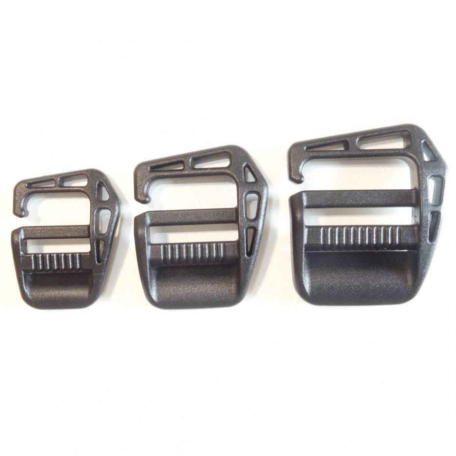 Aluminium/acetal adjustable webbing g-hook buckle - Adventurexpert